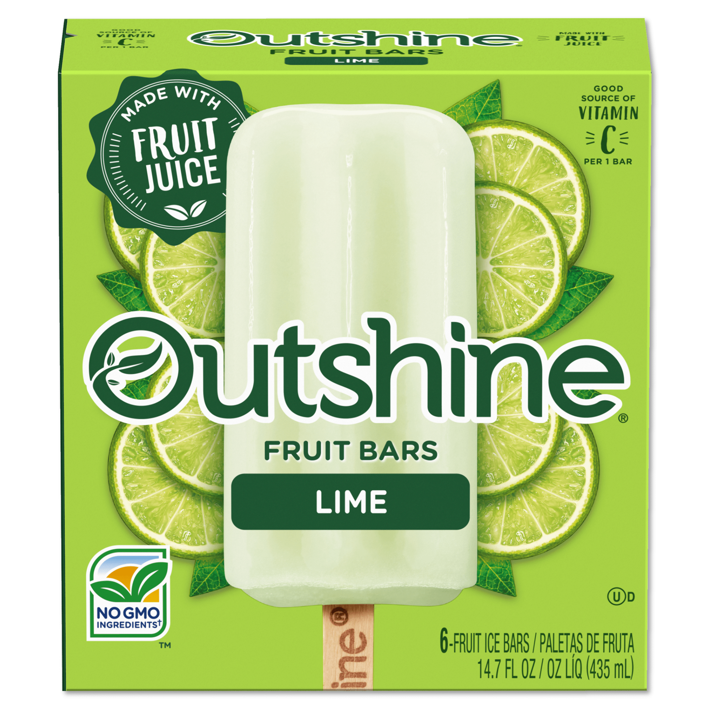 Outshine No Sugar Added Strawberry, Tangerine, and Raspberry Frozen ...