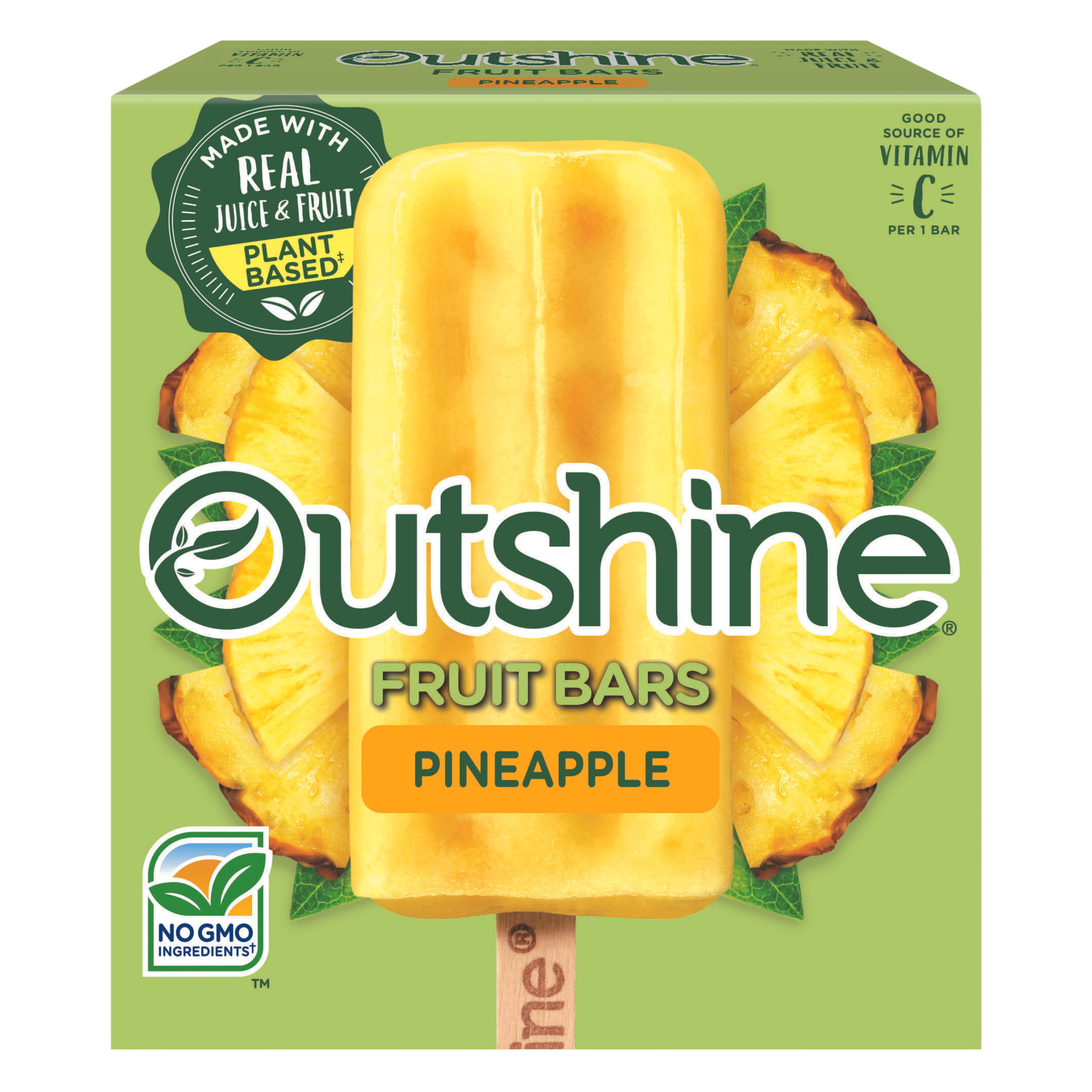 Outshine Mango Frozen Fruit Bars, 6 Count - Mango - 6 Count