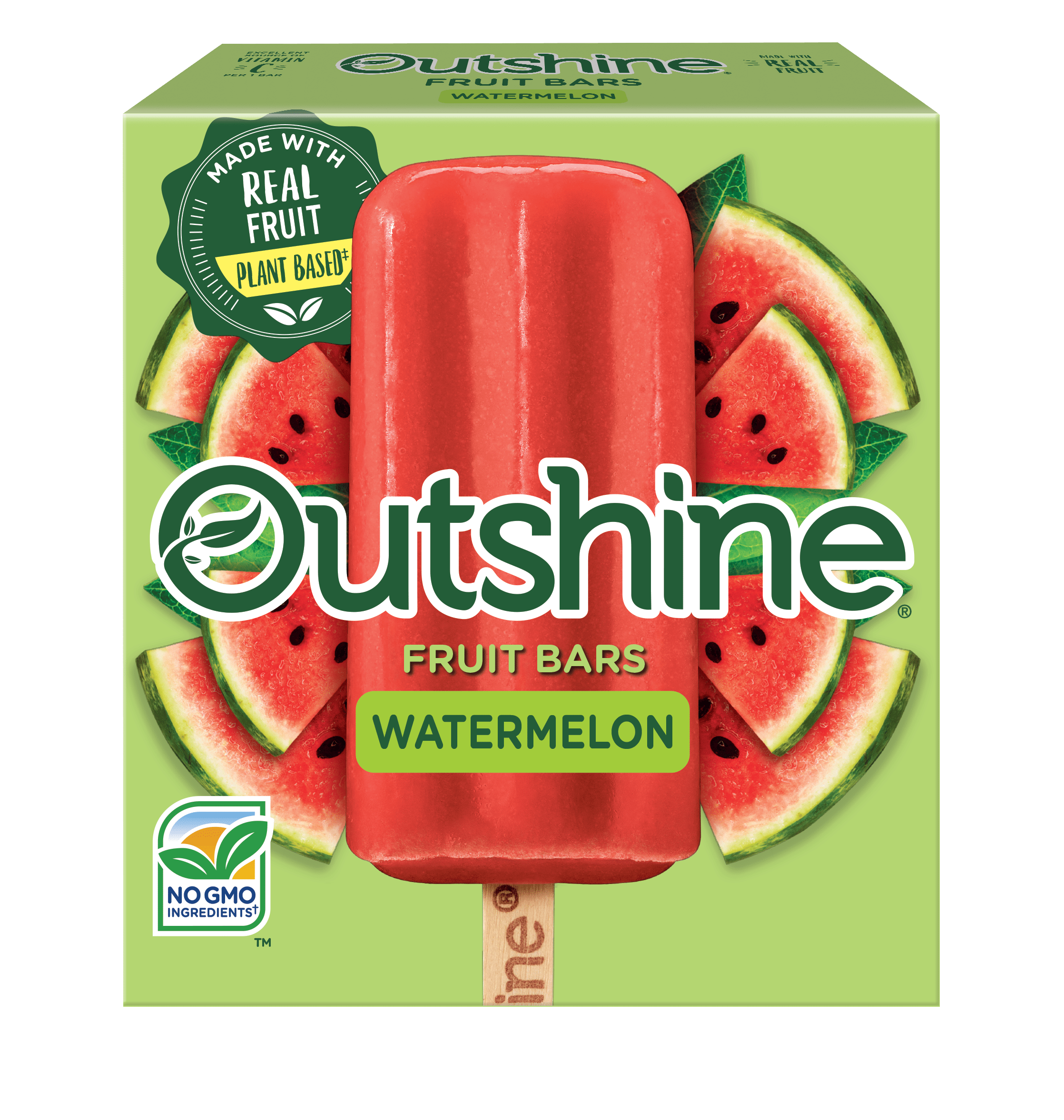 Outshine No Sugar Added Strawberry, Tangerine, and Raspberry Frozen ...