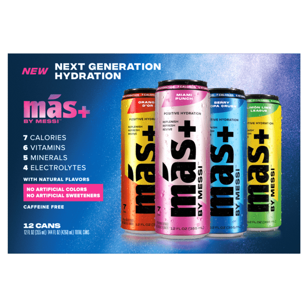 Where To Find Positive Hydration from Más+ by Messi