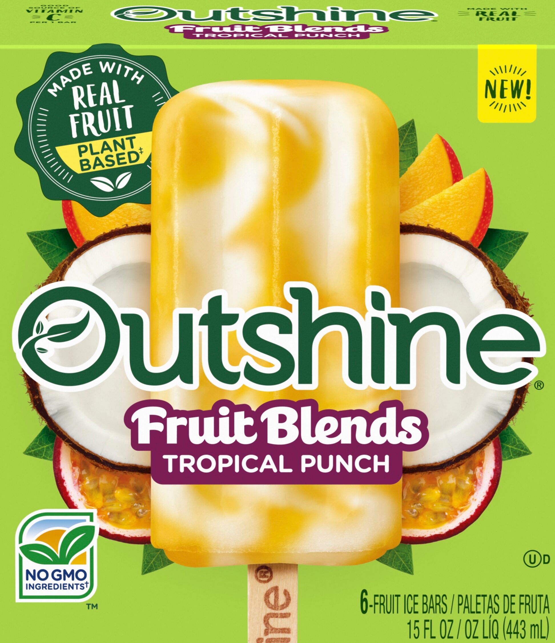Outshine Strawberry, Lime, and Raspberry Frozen Fruit Pops, Variety ...