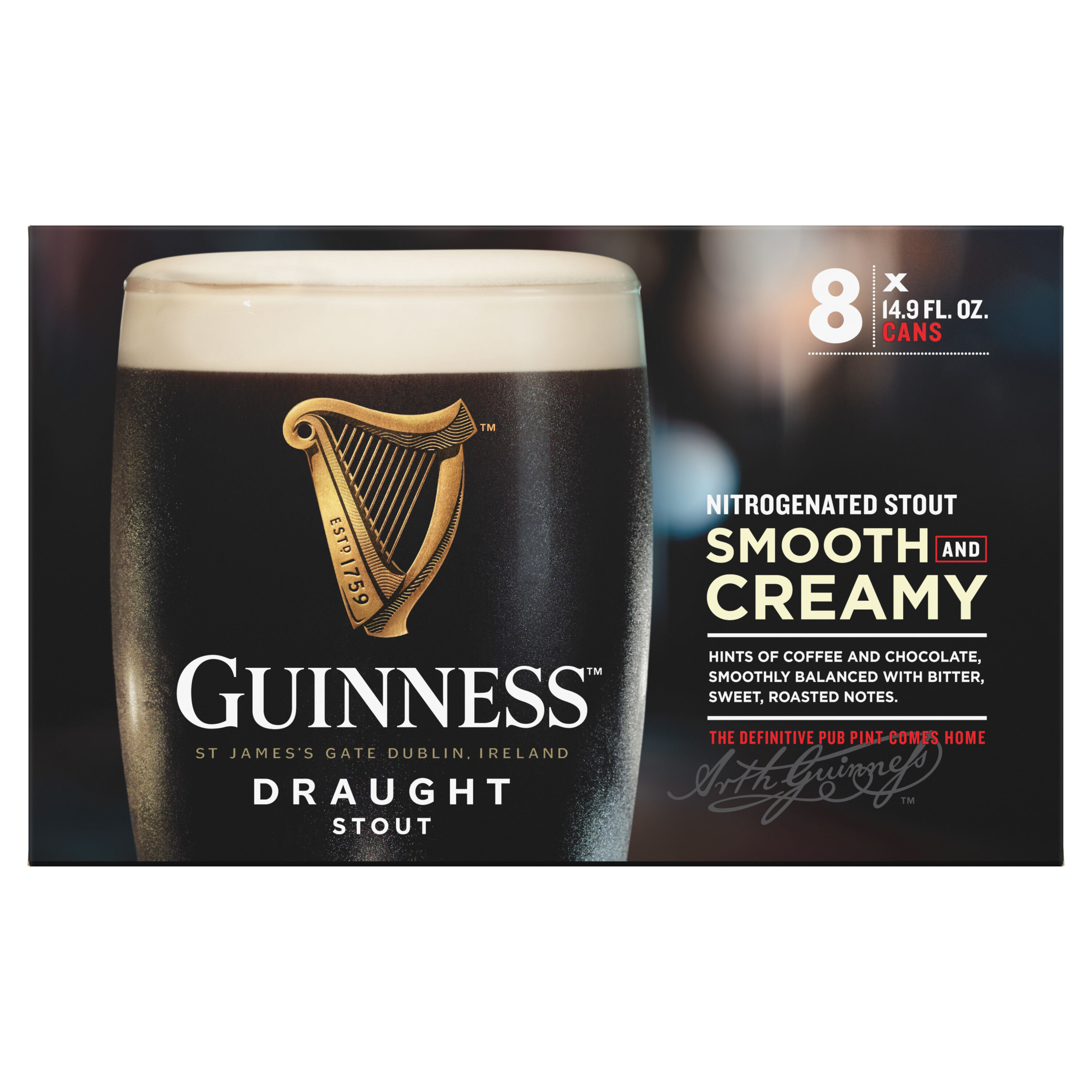 Guinness Draught Beer - 14.9oz Cans