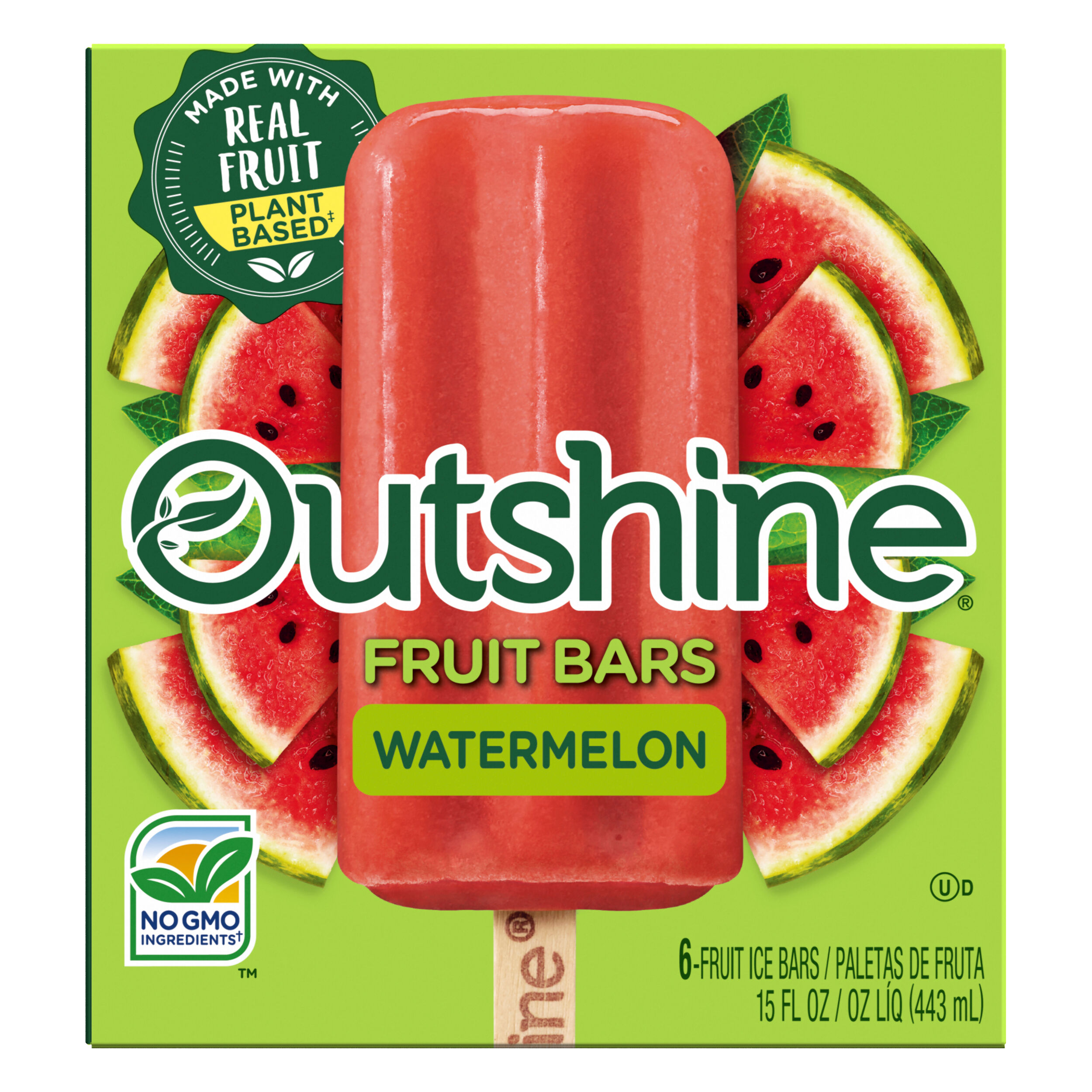 Outshine Mango Frozen Fruit Bars, 6 Count - Mango - 6 Count