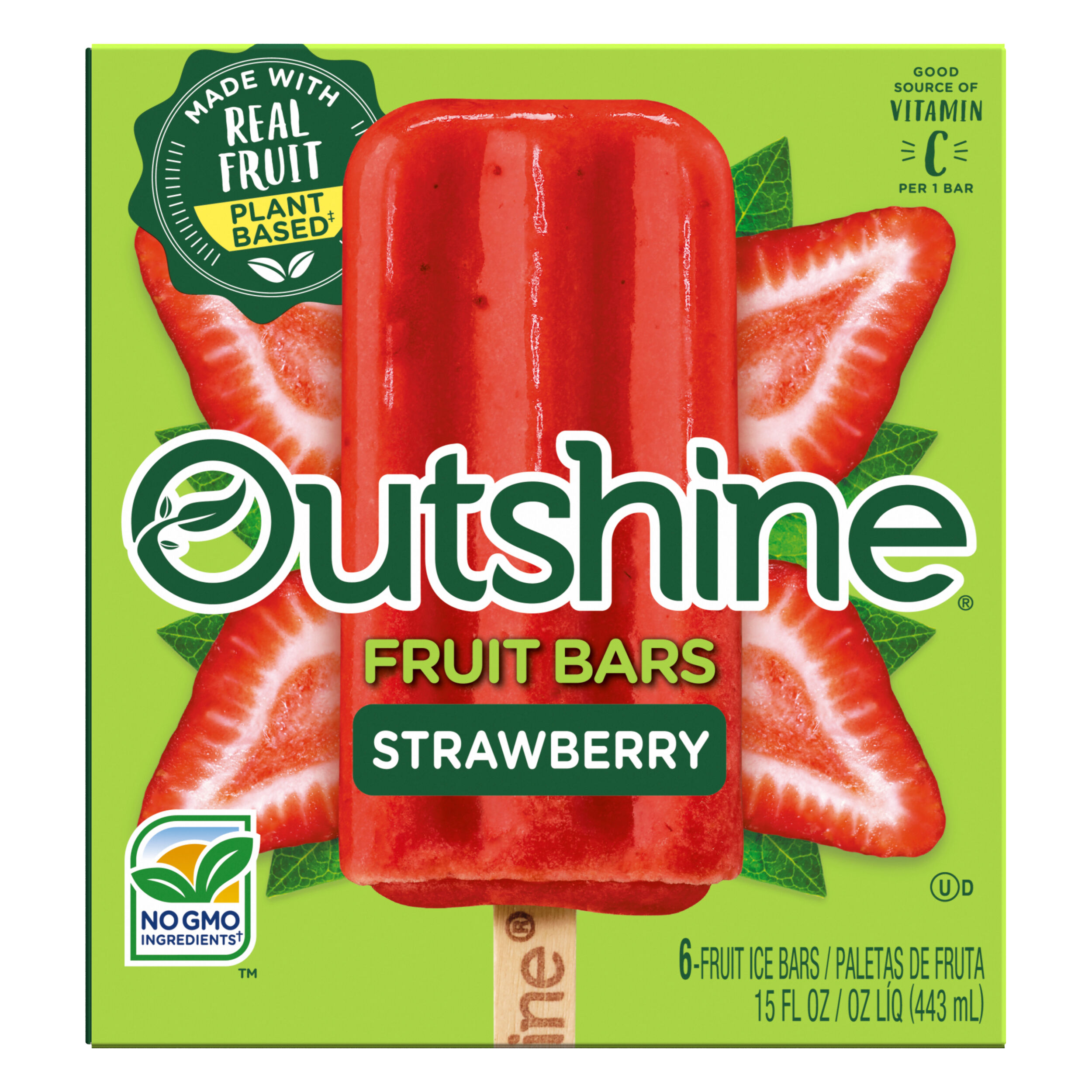 Outshine Mango Frozen Fruit Bars, 6 Count - Mango - 6 Count
